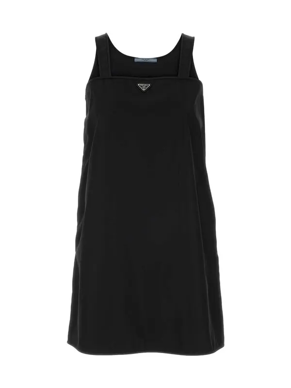 Prada Re-nylon Mini Dress - Black
