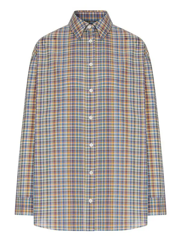 TOTEME Checked Cotton Shirt - Multicolor