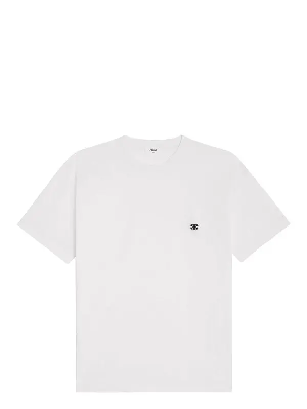Celine Loose Triomphe Cotton Jersey T-shirt - Multicolor
