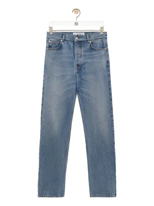 Loewe Straight Leg Denim Jeans - Blue