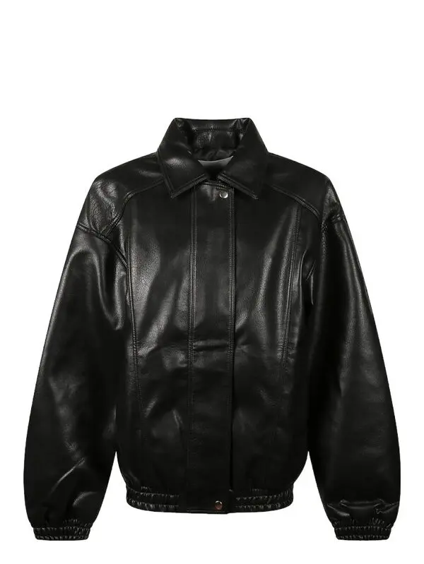 THE FRANKIE SHOP Oversized Zip-up Jacket - Black