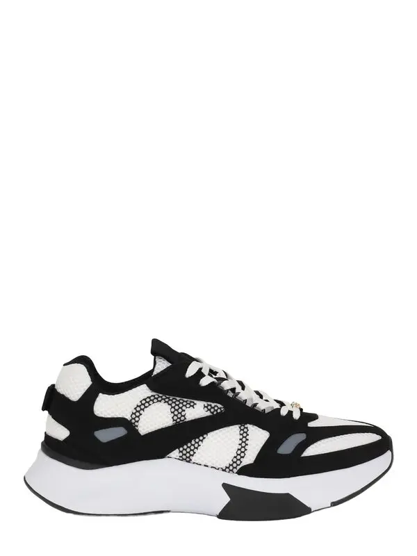 Valentino Garavani Demivee Mesh And Suede Sneakers - Multicolor