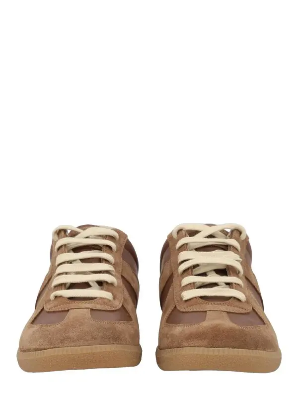 MAISON MARGIELA Replica Leather Sneakers - Brown