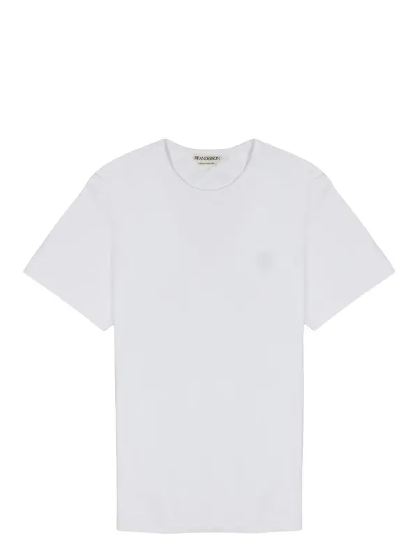 JW Anderson T-shirt Con Logo Ricamato - White