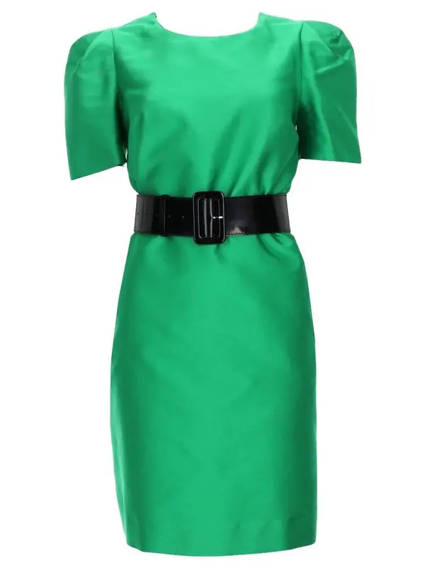 P.a.r.o.s.h Satin Belted Mini Dress - Multicolor