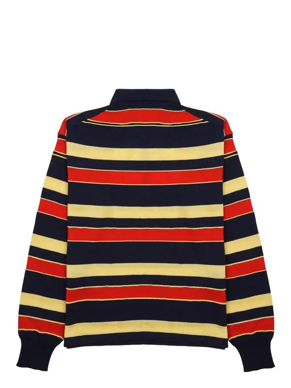 JW Anderson Striped Polo Shirt - Blue