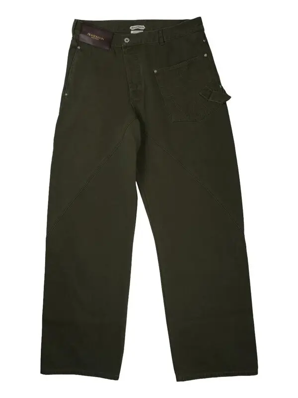 JW Anderson Twisted Workwear Jeans - Green