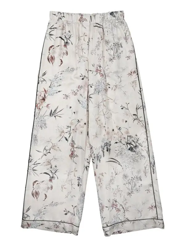 Dior Seta Stampata Pants - White