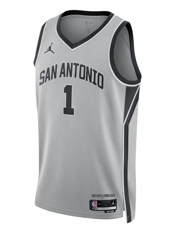 Nike Dri-fit Nba Victor Wembanyama San Antonio Spurs Statement Edition Swingman Jersey - Flat Silver