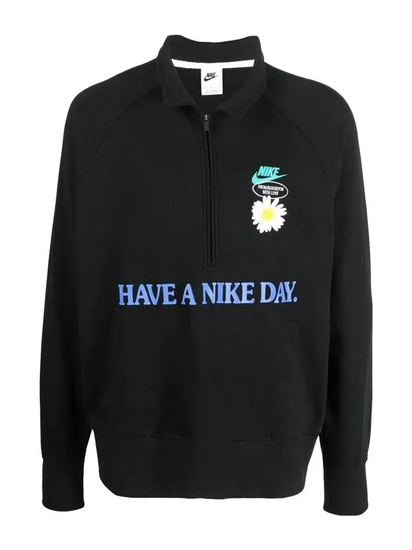 Nike Have A Day Half Zip Sweatshirt - Black