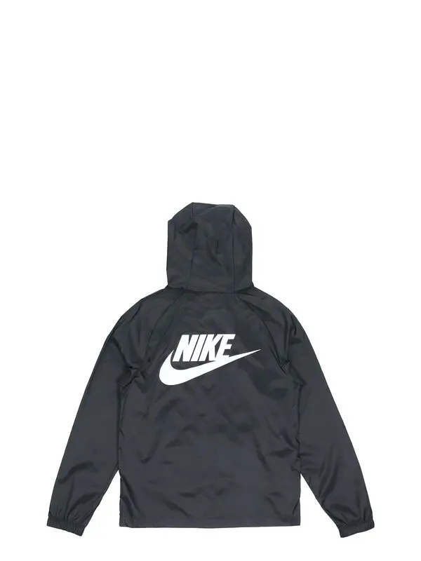 Nike Large Logo Hooded Track Jacket - Black