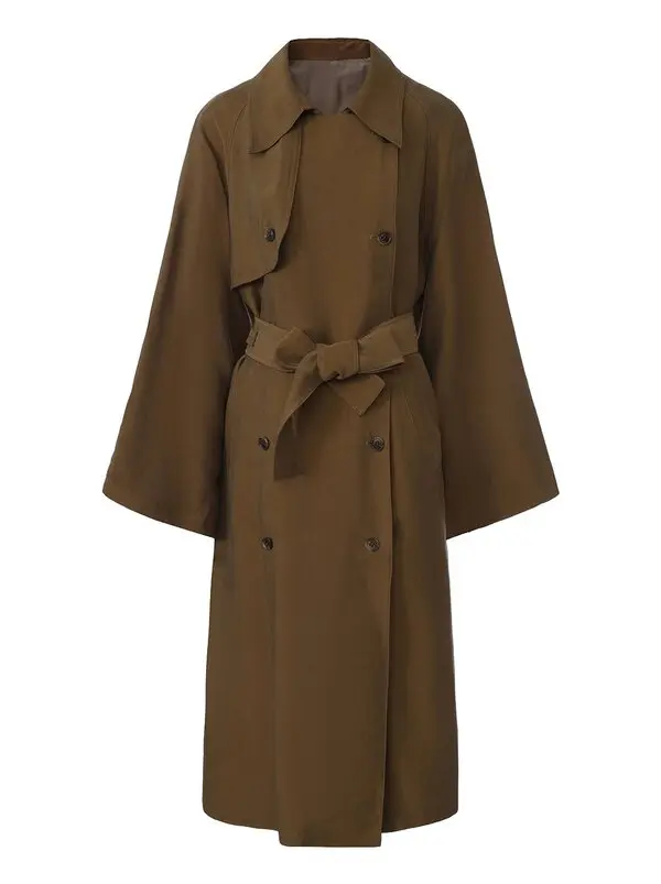 FRONT ROW SHOP Drift Trench Hazel - Brown