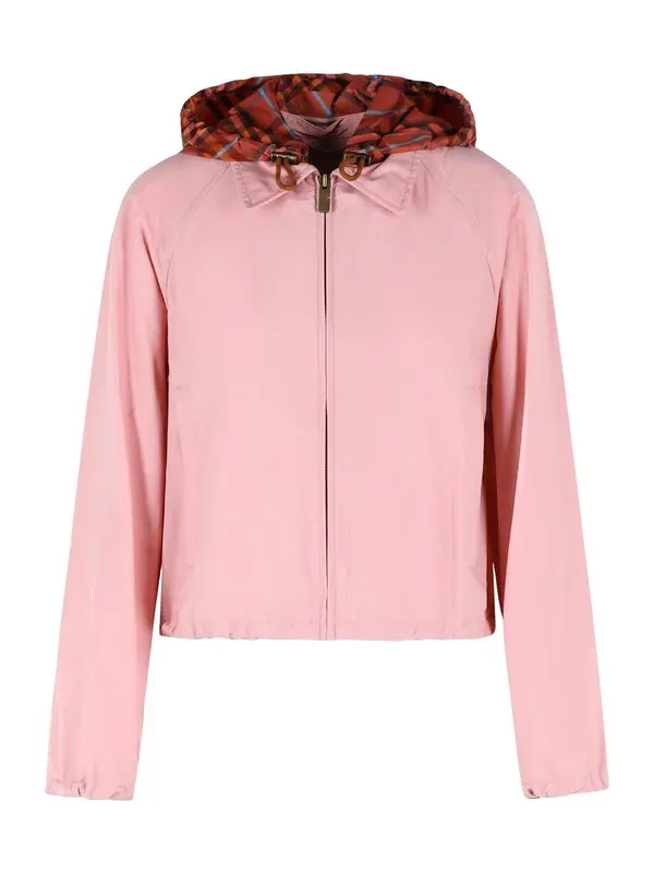 Burberry Cropped Hooded Jacket - Pink