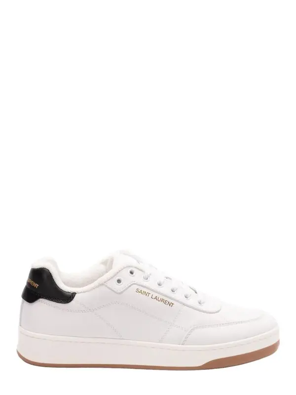 Saint Laurent Sl/61 Smooth Leather Sneakers - White