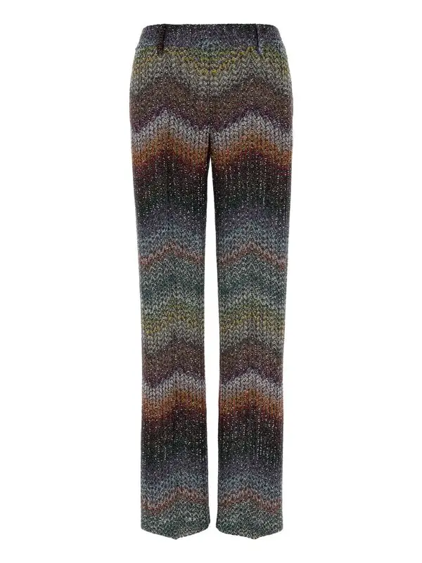 Missoni Embroidered Viscose Blend Pants - Multicolor