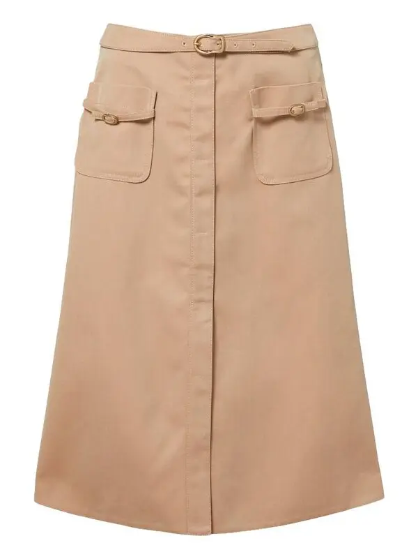 Dorothee Schumacher Belted Midi Skirt - Brown