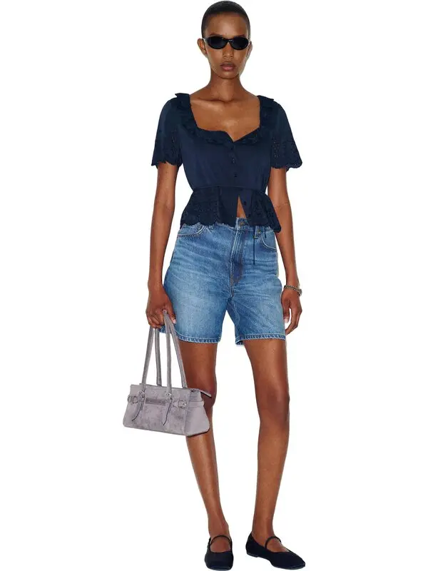REFORMATION Gabbie Top - Blue