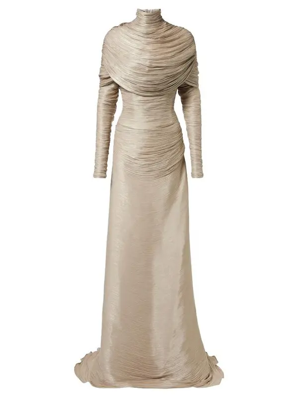 MARMAR HALIM Ruched Gown - Gold