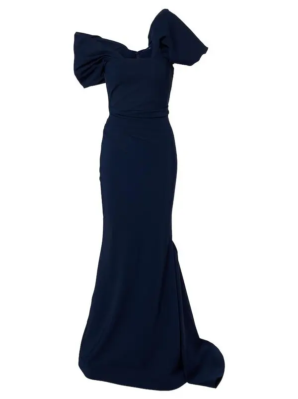 Rachel Gilbert Jade Asymmetric Gown - Blue