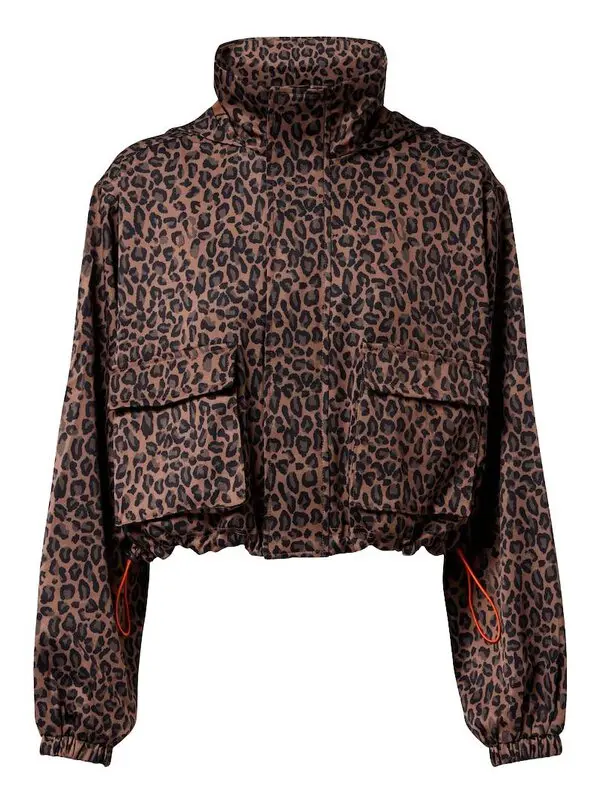 The Upside Ludlow Ace Leopard-print Track Jacket - Brown