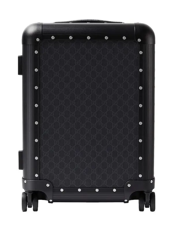 Gucci Porter Gg Canvas Carry-on Suitcase - Black