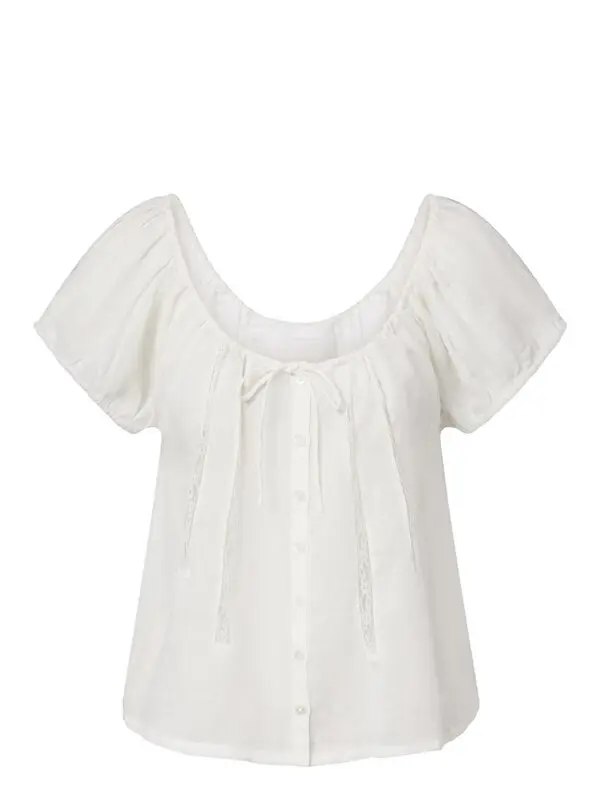 Citizens Of Humanity Tatev Lace-trimmed Top - White