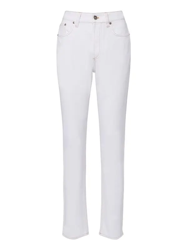 Versace Straight Leg Jeans - White