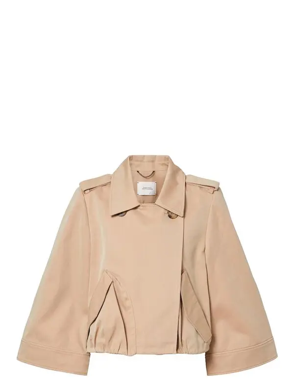Dorothee Schumacher Cropped Double-breasted Jacket - Beige