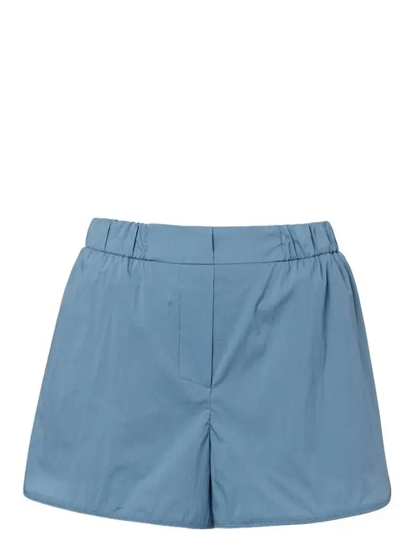 NORBA Shell Cotton-blend Shorts - Blue