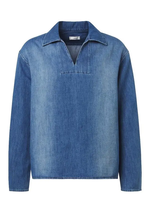 Commas Denim Overshirt - Blue
