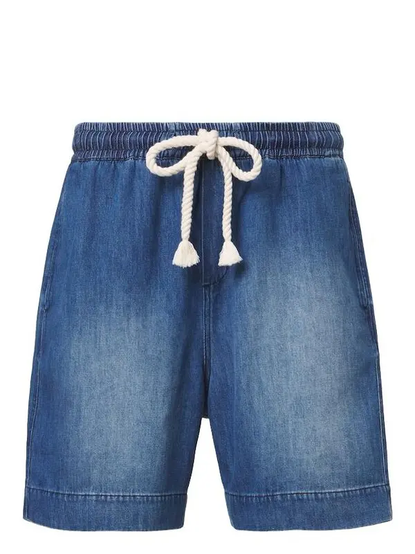 Commas Denim Shorts - Blue