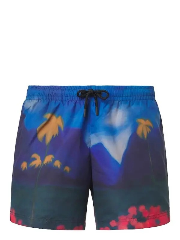 Commas Name Printed Swim Trunks - Multicoloured