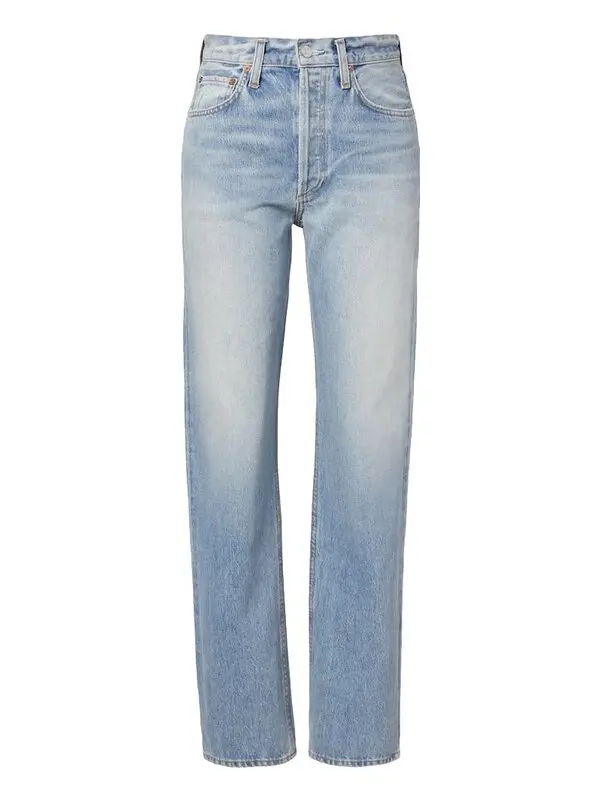 AGOLDE Kelly Straight Jeans In Vint Tint Ind - Blue