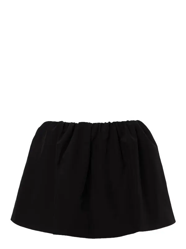 Wardrobe.NYC Gathered Miniskirt - Black