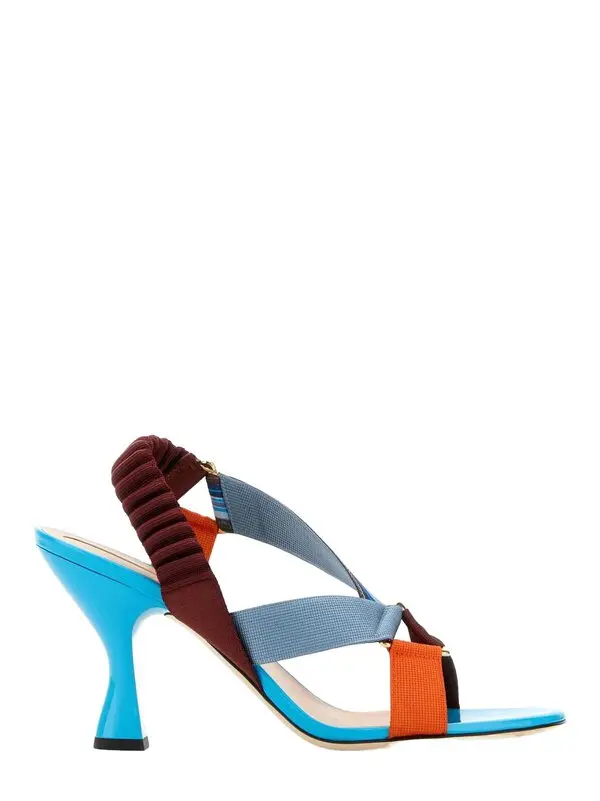 Fendi Fabric Colibrì Iconic Sandals - Multicolor
