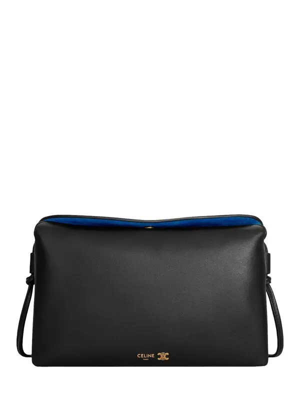Celine Trio Leather Crossbody Bag - Black