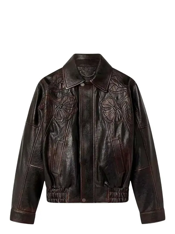GOLDEN GOOSE Palmer Leather Jacket - Multicolor