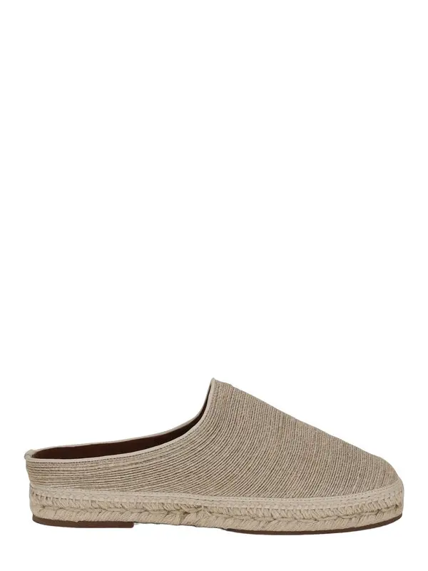 Loro Piana Jute Sabot Espadrilles - Cream