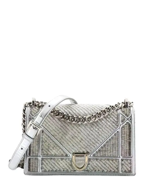 Dior Diorama Flap Bag - Silver