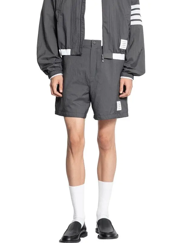 Thom Browne Nylon Ripstop Shorts - Grey