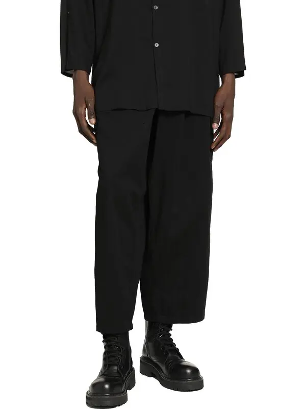 Yohji Yamamoto 12 Tuck Work Pants - Black