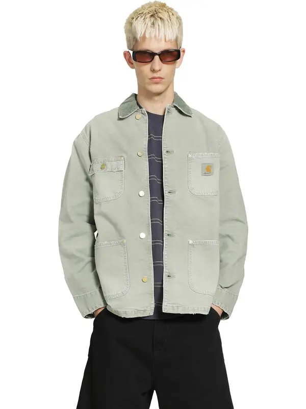 Carhartt Work In Progress Organic Dearborn Canvas Chore Coat - Green