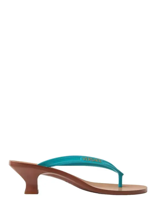 Versace Thong-strap Mules - Blue