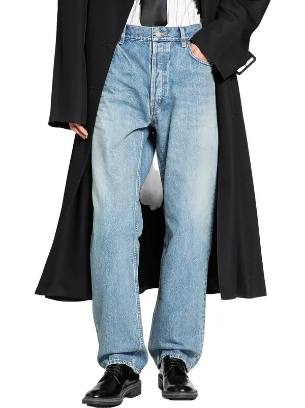 Saint Laurent Mick Long Jeans - Blue
