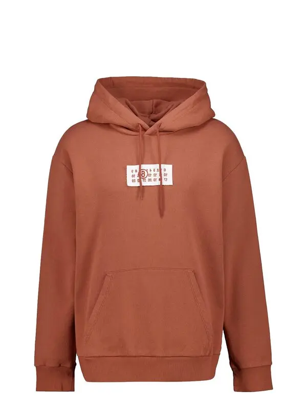 MAISON MARGIELA Rust Patch-detail Hooded Sweatshirt - Brown