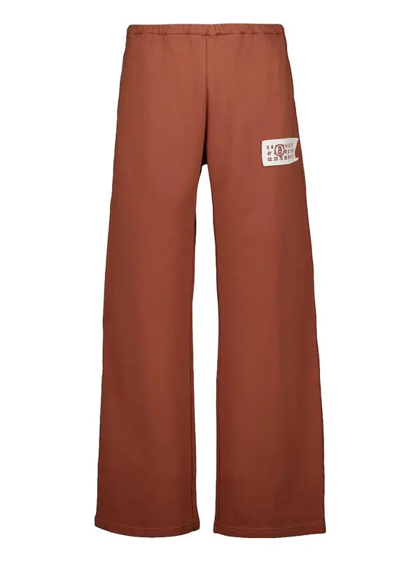 MAISON MARGIELA Rust Patch Detail Drawstring Trousers - Brown