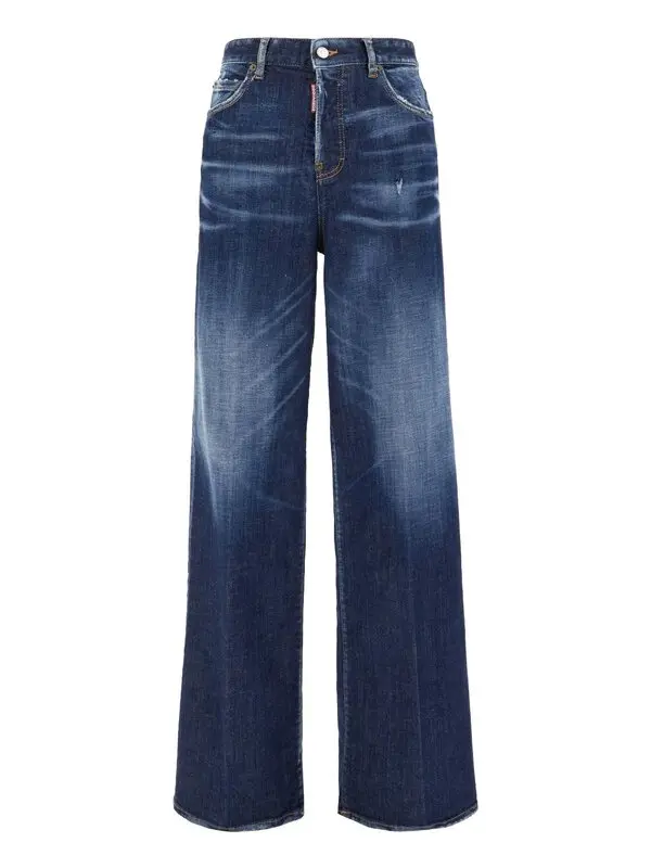 Dsquared2 Wide Leg Jeans - Multicolor