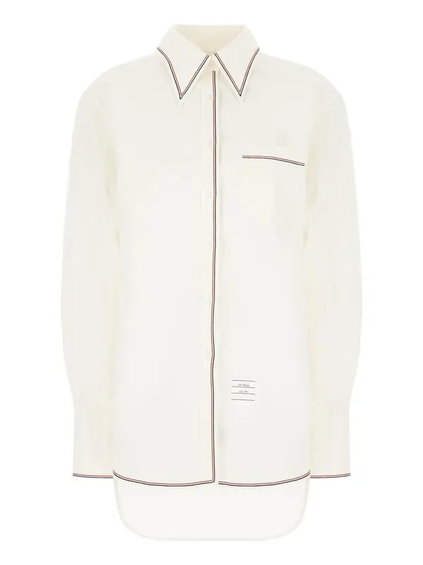Thom Browne Button-up Shirt With Classic Collar - Multicolor