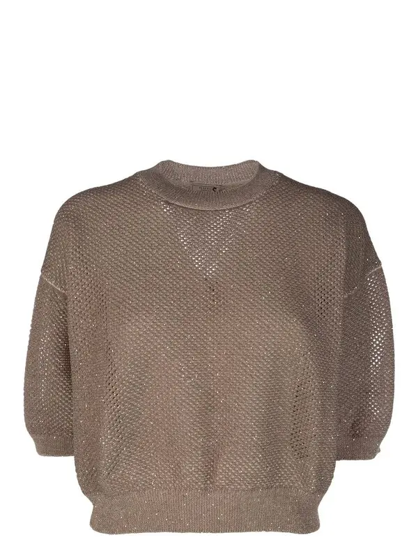 Peserico Knitwear Pullover With Sequins - Multicolor