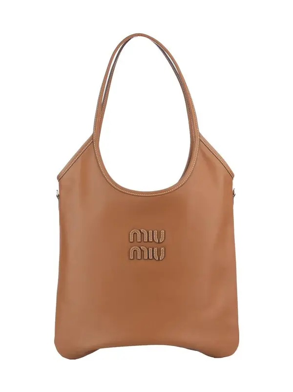 Miu Miu Leather Shopper Bag - Multicolor